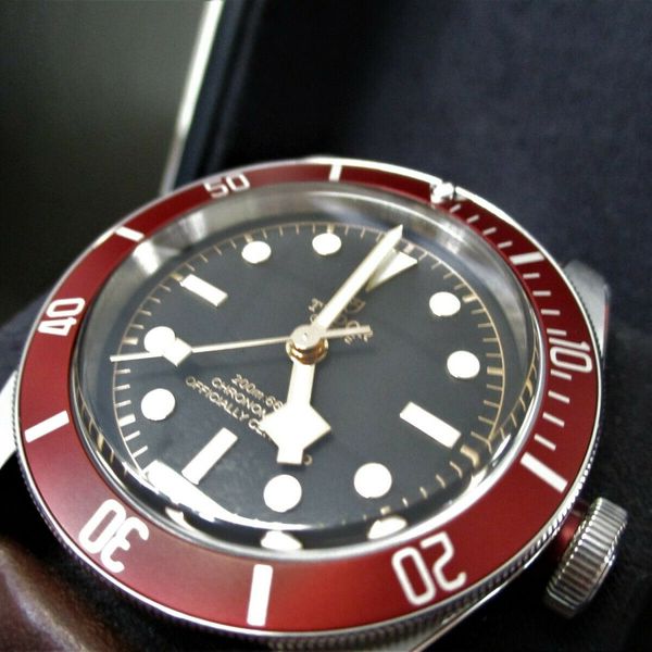 MENS TUDOR BLACK BAY RED BEZEL Model 79230R WATCH in BOX w/Paperwork ...
