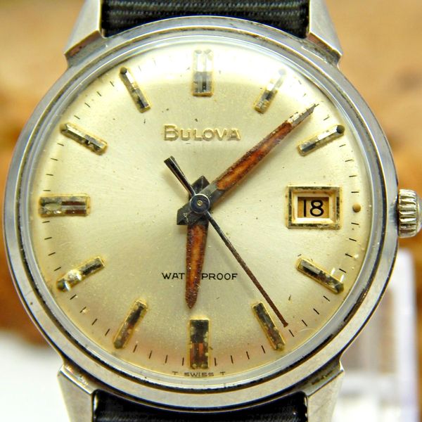 Vintage 1966 Bulova Date King AG 17 jewel Gents watch cal 11ALCD ...