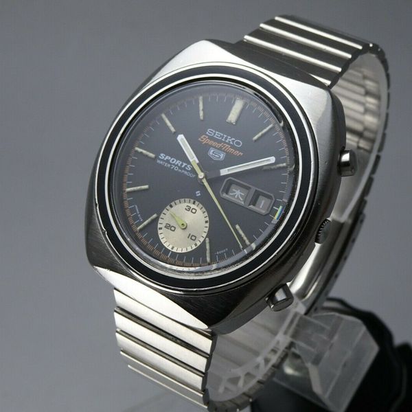 Vintage 1970 JAPAN SEIKO 5 SPORTS SPEED-TIMER 6139-8000 21Jewels ...