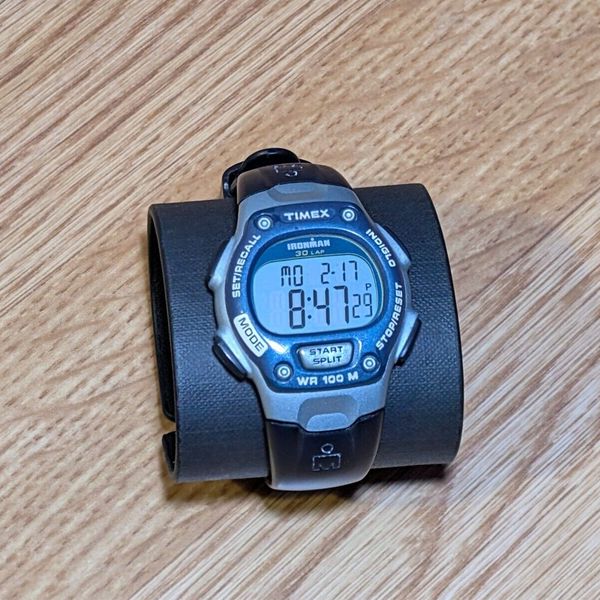 TIMEX Ironman Triathalon 30 Lap Digital Watch Mens Indiglo 854 | WatchCharts Marketplace