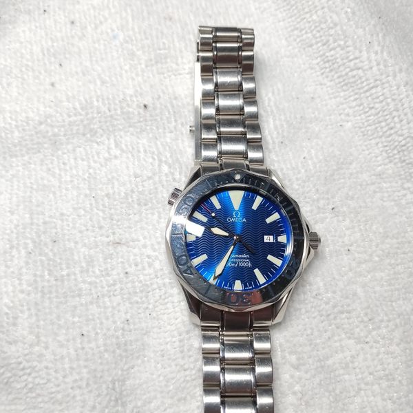 Omega SMP 300 2265.80 Electric Blue Quartz | WatchCharts Marketplace
