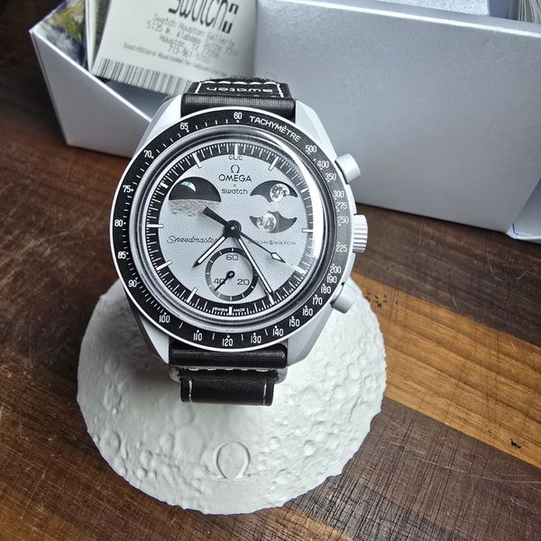 Omega Moonswatch Mission To Earthphase W/ Paperwork/Receipt, Authentic ...