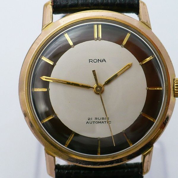 Vintage Mens Watch Rona Automatic 21 Jewels ETA 2451 Movement Longines ...