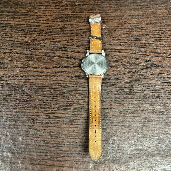 Timex Expedition Men's Field Watch Blue Face Brown Leather Strap ...