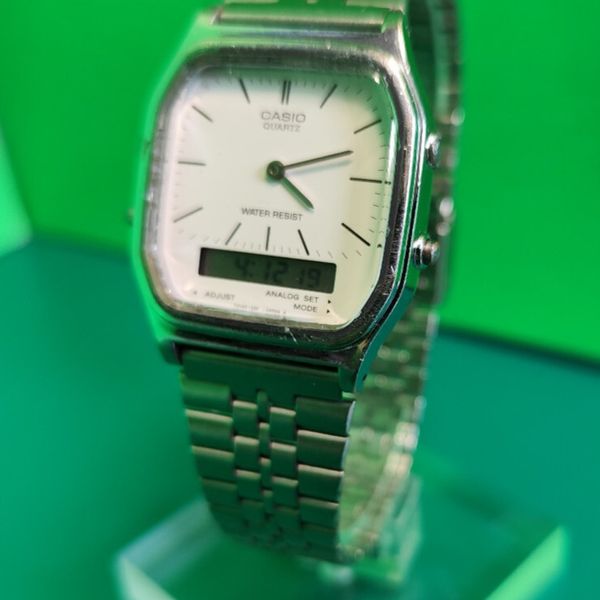 Casio AQ-228 Dual Display Analogue/Digital quartz watch with date and ...