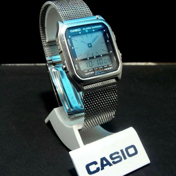 RARE CASIO AE 60 W MODULE 187 DIGITAL ANALOG ALARM CHRONO VGC | WatchCharts