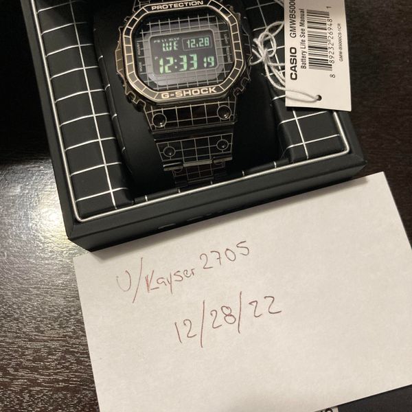 [WTS] Casio G-Shock GMW-B5000CS-1 full metal TRON Edition full kit ...