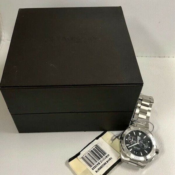 Tag Heuer Aquaracer Black Dial Stainless Steel Mens Quartz Watch ...