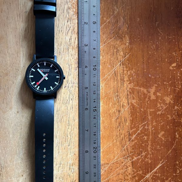 Mondaine Classic Black Dial 41mm MS1.41 Renewables Material Case - New Battery | WatchCharts ...