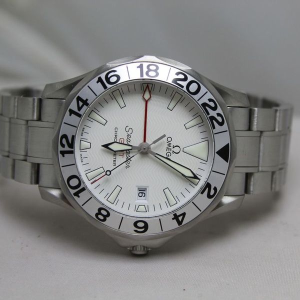 Omega Seamaster Pro Great White SMP 300M GMT Sword Hands 2538.20 Full ...