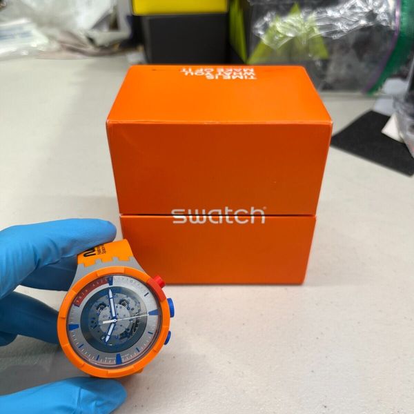 Swatch LAUNCH NASA Big Bold Space Collection Chronograph 47mm Watch ...
