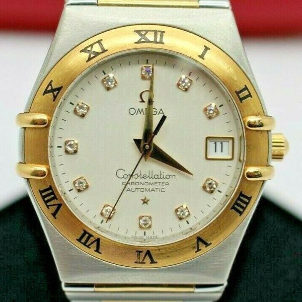 Omega Constellation Automatic 1551/861 Diamond 18K Rose Gold Steel 35MM ...