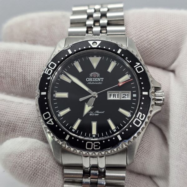 Orient KAMASU Automatic Men's BLACK Stainless Steel 200M w/ Upgraded ...