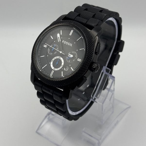 Fossil Machine Watch FS-4487 Mens Chronograph Date 45mm Case Black ...