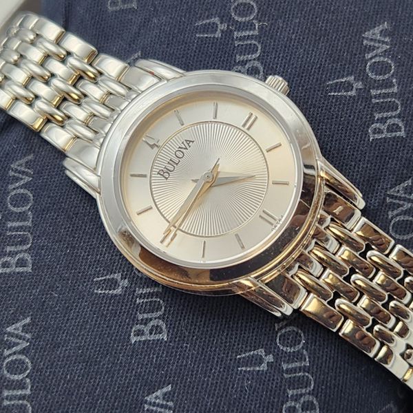 NOS Bulova Silver Tone Stainless Steel Ladie's Wristwatch | WatchCharts ...