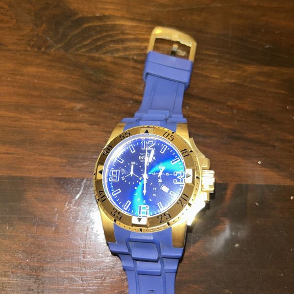 Invicta Menâ s Watch Blue Stainless Steel Sport | WatchCharts Marketplace