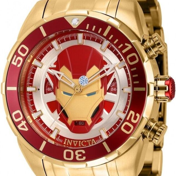 Invicta Marvel Tony Stark Ironman Men's 50mm Limited Edition Chrono ...