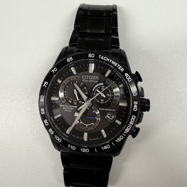 Citizen A.T Eco-Drive Radio Controlled Perpetual Calendar Sapphire ...