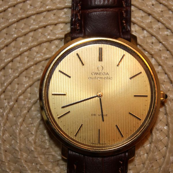 *SOLD: Vintage 1972 Omega DeVille 24 Jewel 711 Cal 20 micron gold ...