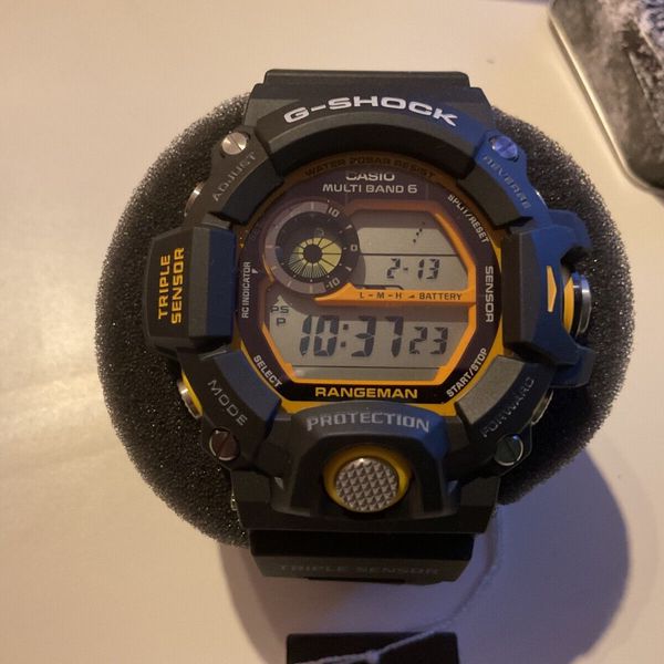 Solar Radio Controlled Casio G-Shock GW-9400Y-1ER Rangeman Barometer ...