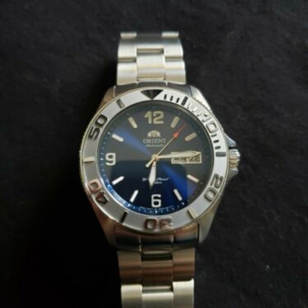 Orient Men's 'Mako II' Japanese Automatic S.Steel Diving Watch ...