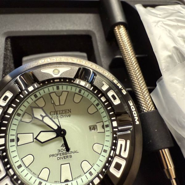 Rare full lume Citizen Eco-Zilla | WatchCharts Marketplace