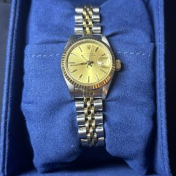 Rolex Datejust 6917 Gold and Silver Jubilee Bracelet with Gold Bezel ...