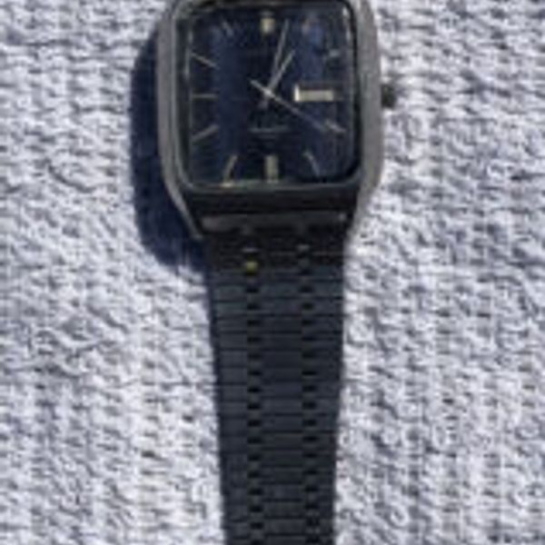 Vintage Seiko Quartz 3003 Day Date Blue Face 0843-5009 Original Band ...