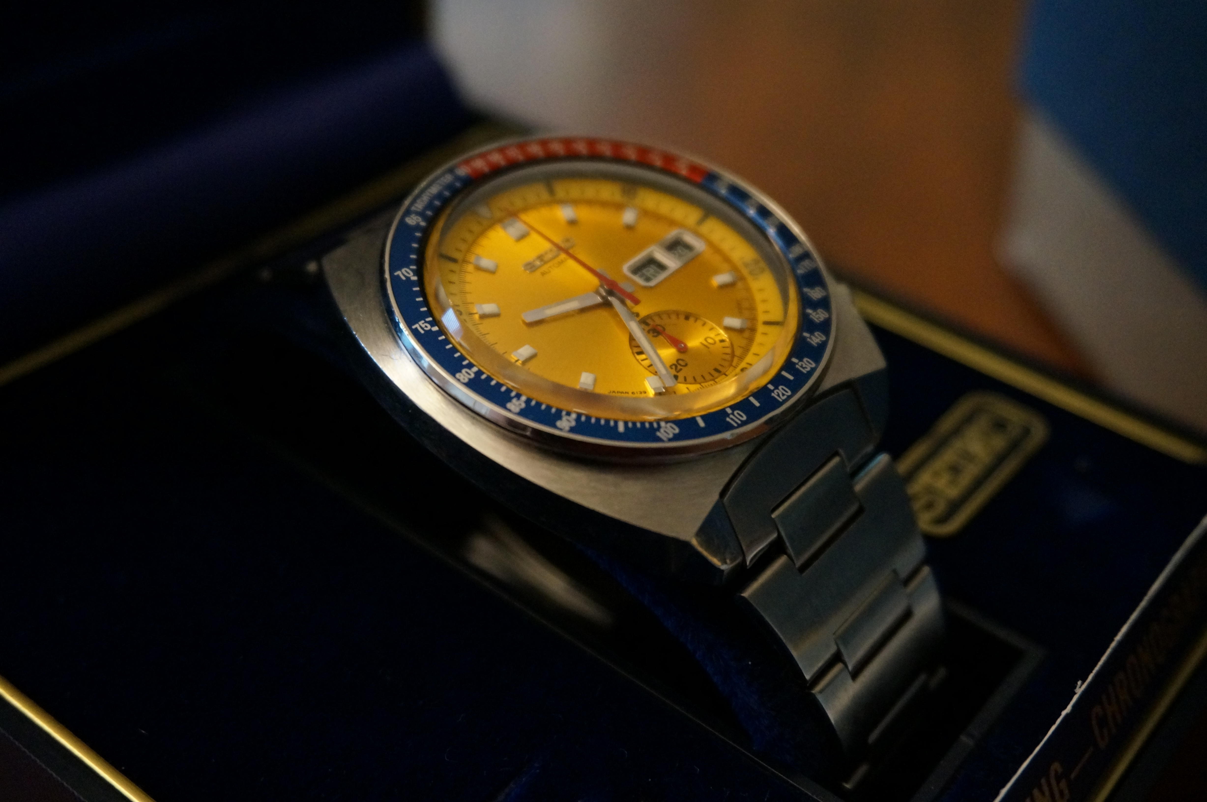 FS Seiko 6139-6005 Pogue 1975 Original Boxes, Owners Manual, Warranty ...