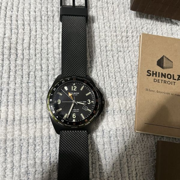 Filson x Shinola Journeyman Chronograph Menâ s Watch | WatchCharts ...