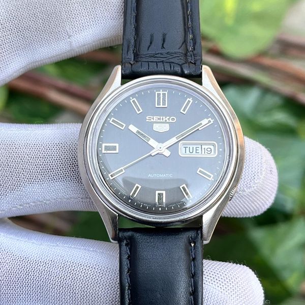 Vintage Seiko 5 Automatic Black Sunburst Dial Japan Made Men's Watch 6309-8230 | WatchCharts ...