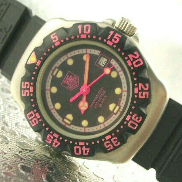 TAG HEUER F1 formula 1 classic, ladies mini diver, pink/black ...