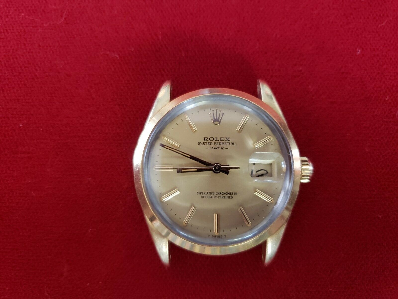 Circa 1984 Rolex Oyster Perpetual Date 15505 Gold Shell & Stainless NO ...