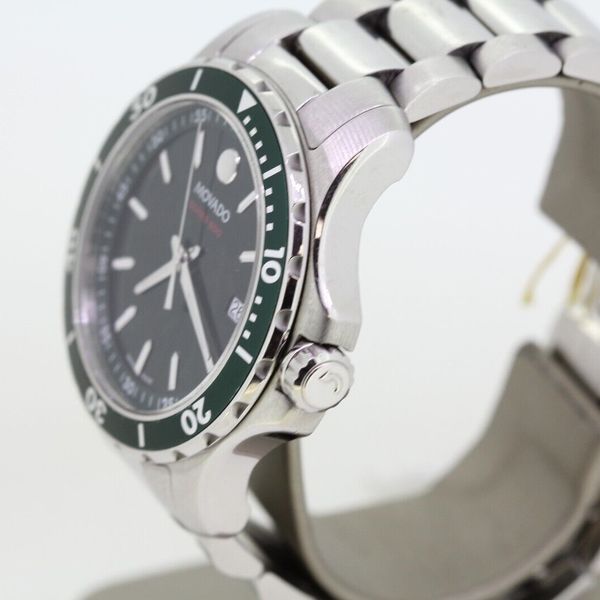 Movado Series 800 Green Dial Stainless Steel Men's Watch 2600136 ...