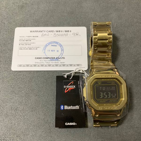 WTS New G-Shock GOLD Steel Negative Display GMW-B5000GD-9 Fully Sealed ...