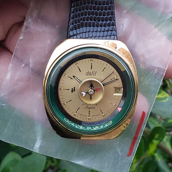 Rare Vintage 1990s Dalil Super Muslim Compass Cal ESA 960111 Swiss ...