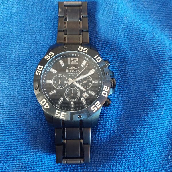 Invicta Tritnite Chronograph Watch Model 1505 Flame Fusion Black Needs ...