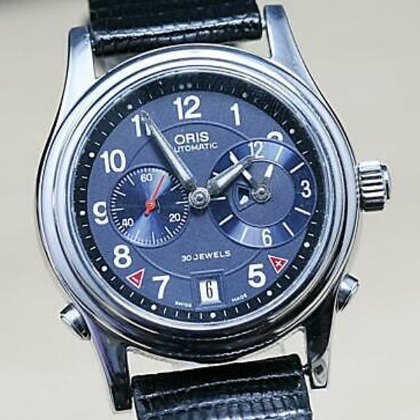 ORIS WORLDTIMER CLASSIC DUAL TIME AUTOMATIC CAL 690 REF 7485 MEN'S ...