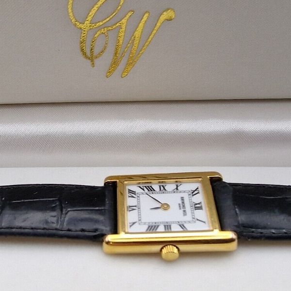 Raymond Weil Tank 18K Gold Electroplated Ladies Watch on Raymond Weil ...
