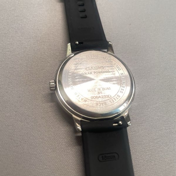 Casio Vintage Solar Powered MTP-S100 Field Watch | WatchCharts Marketplace