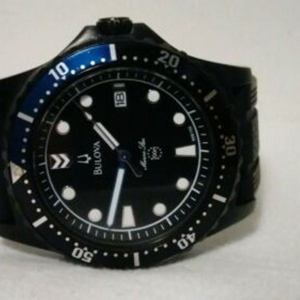 Men's bulova marine star watch c969987 black | WatchCharts Marketplace