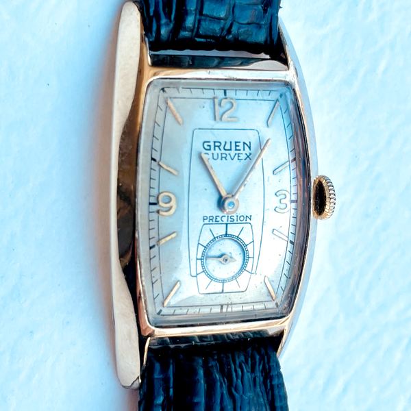 Vintage 1940's Gruen Curvex Precision: 17 Jewel, Cal. 440, Serial 6371 ...