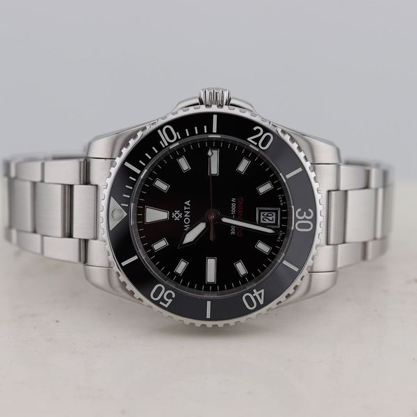 Monta Oceanking V3 Date 40mm Black Dial Ceramic Bezel - Full Kit! Swiss ...