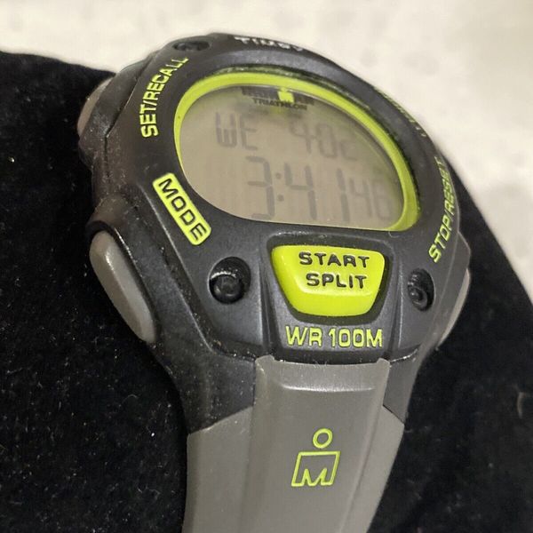 Timex Ironman Triathlon Men Sport Indiglo 30 Lap Digital Watch New Battery 38mm | WatchCharts ...
