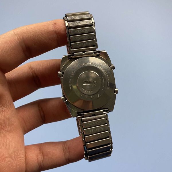 Vintage MENS Seiko A159-5019 Quartz LC Digital Watch Alarm All Stainless | WatchCharts Marketplace