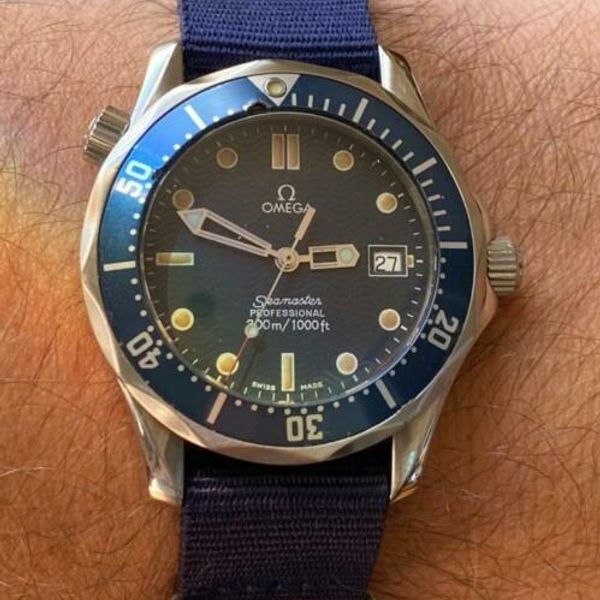OMEGA SEAMASTER 300 PROFESSIONAL 196.1502 QUARTZ JAMES BOND 36 MM GENUINE WATCH | WatchCharts ...