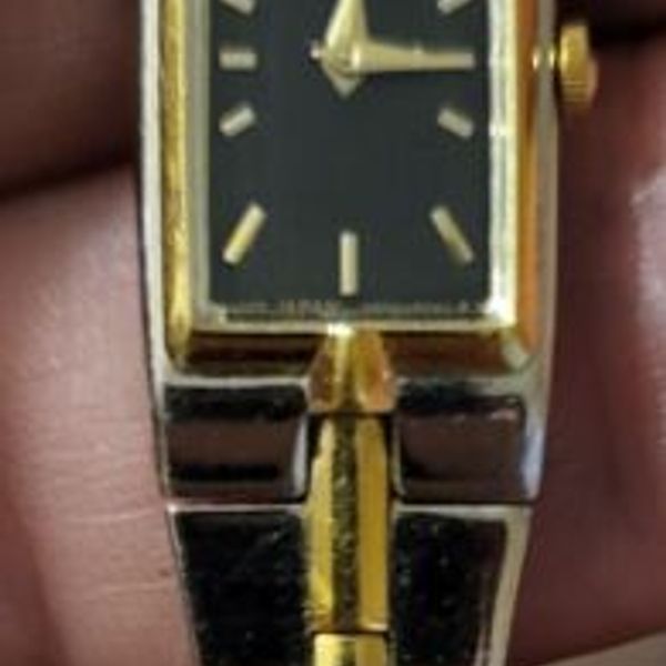 Vintage Seiko Two-tone Rectangular Watch 2E20-7479 R0 for Her ...