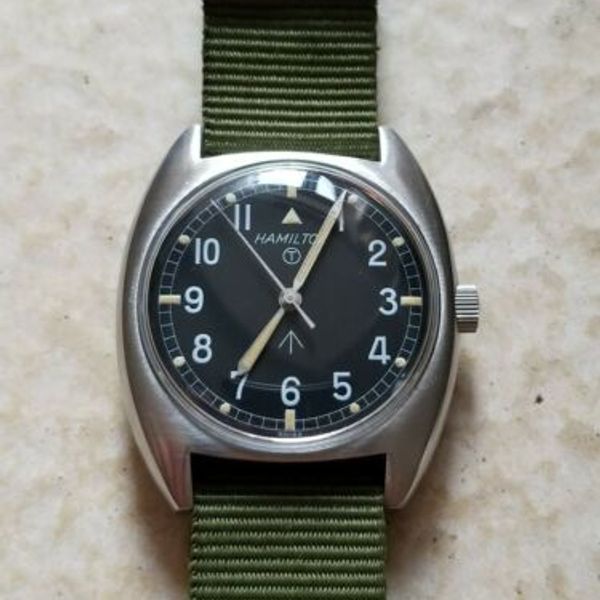 VINTAGE HAMILTON W10 1973 MOD BRITISH MILITARY WATCH | WatchCharts ...