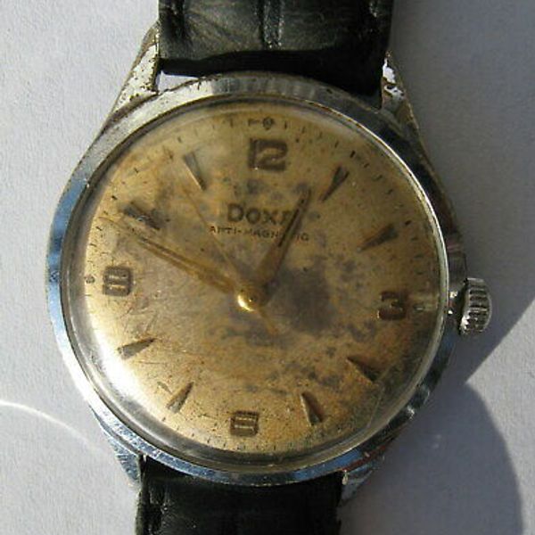 DOXA 103 mechanical hand winding Swiss watch ETA 2391 from 1962. year ...