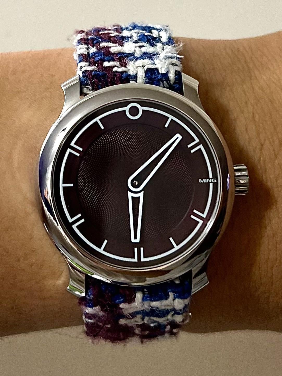 [WTS] Ming 17.09 Burgundy Dial Spotless, extra strap $1800 ...